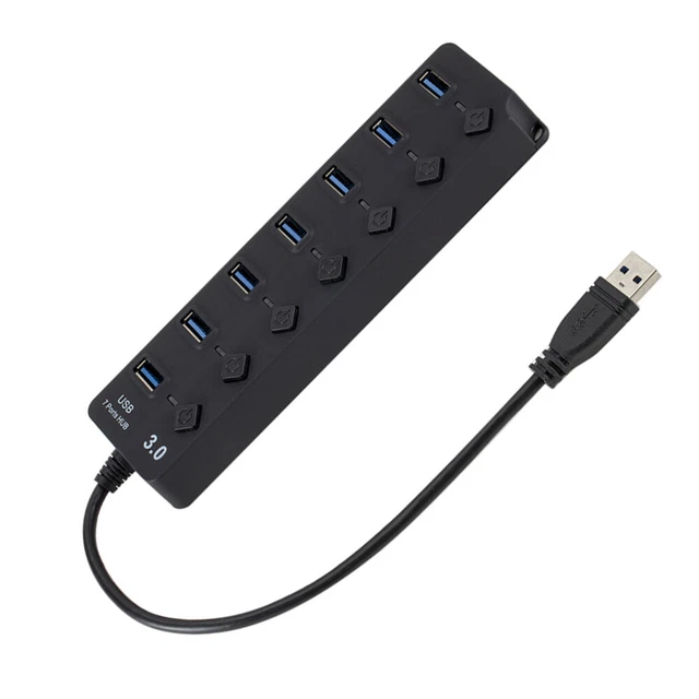 7 PORTS CONCENTRATEUR USB Connecteur De Périphérique Concentrateurs Adaptateur EUR 15,48 ...