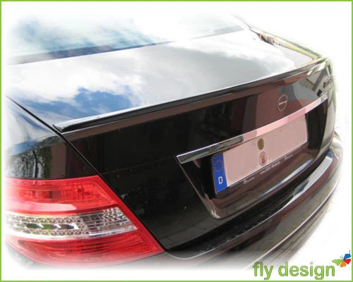 MERCEDES W204 SPOILER AMG Tuning Rear Spoiler Boot Lip Cubanite Silver ...