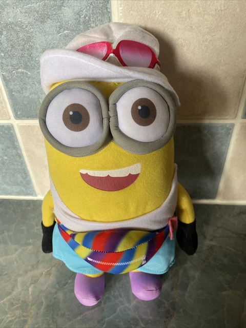 MINION DESPICABLE ME 3 Ty Beanie Baby Jerry in Tourist Outfit Stuffed ...