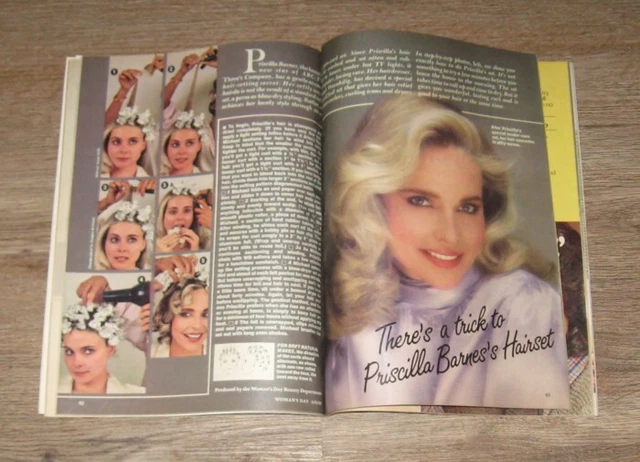WOMAN’S DAY 1982 magazine Priscilla Barnes COVER photos £20.60 ...