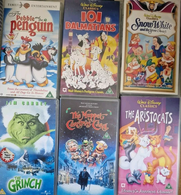 6 X WALT Disney Classics / KIDS VHS Video Tapes Bundle Job Lot 101 ...