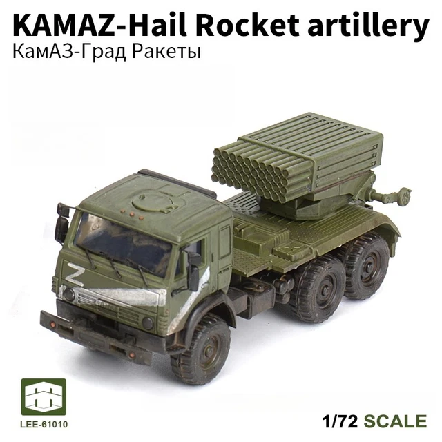 CECILL 1/72 KAMAZ Grad Multiple Rocket Launcher 5350 Glue Free Assembly ...