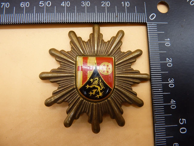 ORIGINAL GERMANY POLIZEI Rheinland-Pfalz Cap Hat Badge Post-Ww2 £9.99 ...