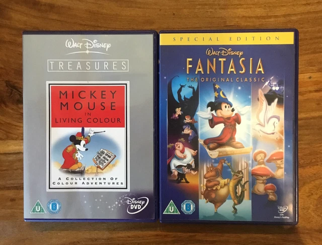 DISNEY DVDS X2: Mickey Mouse in Living Colour & Fantasia: The Original ...