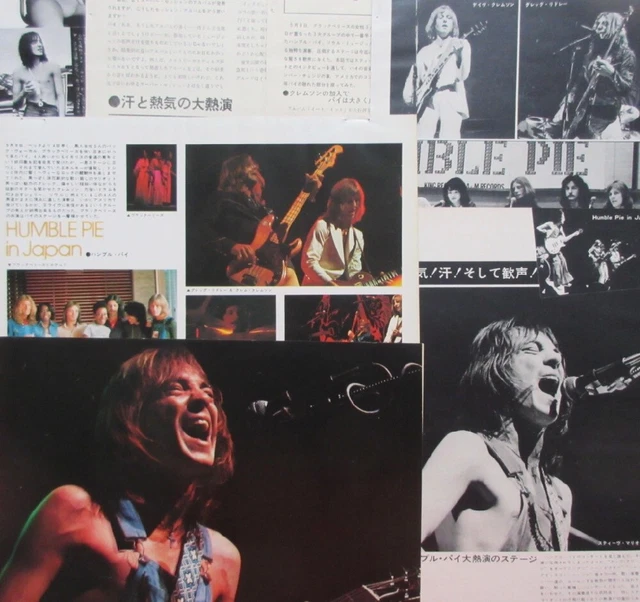 HUMBLE PIE IN JAPAN STEVE MARRIOTT 1973 CLIPPING MAGAZINE ML 7J 8PAGE £ ...