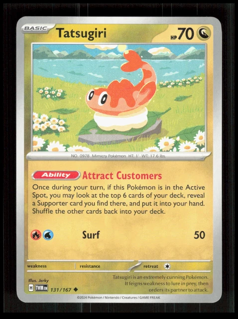 TATSUGIRI 131/167 SV06: Twilight Masquerade Pokemon tcg Card CB-1-9-C-6 ...