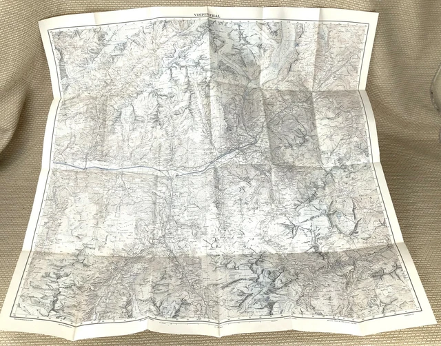 1941 ANCIEN CARTE De Suisse WW2 Visp Simplon Kippel Valais Canton EUR ...