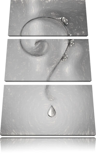 LADYBUG FOLLOW THE Question Mark Art Coal Effect 3-Divider Canvas ...