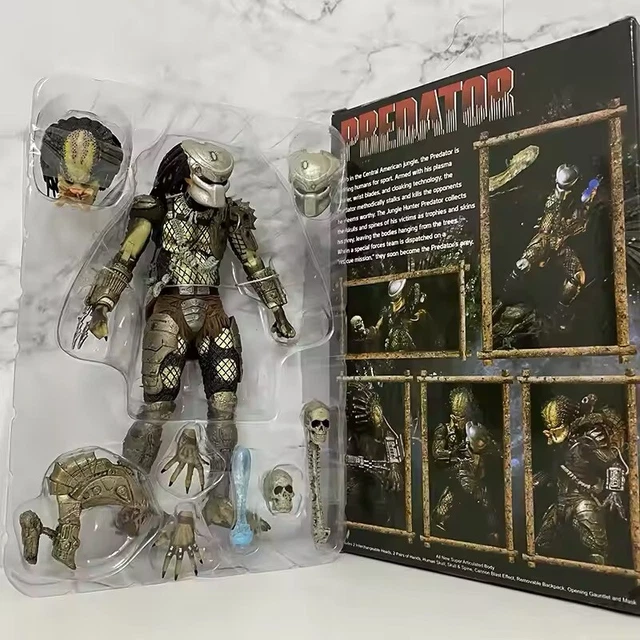 NECA PREDATOR JUNGLE Hunter Masked 7 Action Figure 30th Anniversary ...