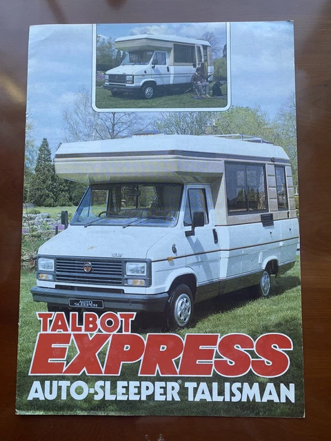 TALBOT EXPRESS (Fiat) AUTO SLEEPER TALISMAN MOTOR CARAVAN Sales ...