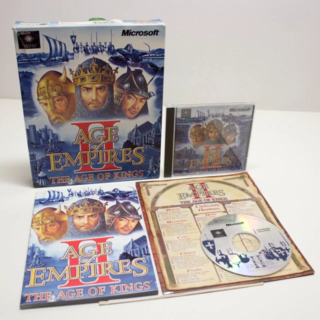 AGE OF EMPIRES II 2 - The Age Of Kings - PC CD ROM - Big Box Inc Manual ...