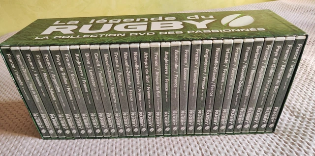 LA LEGENDE DU RUGBY. Coffret 30 DVD dont 15 sous blister + 30 ...