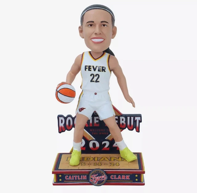 CAITLIN CLARK INDIANA Fever 2024 Rookie Debut Bobblehead WNBA NEW IN ...