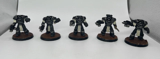 DEATH GUARD X 5 Cataphractii Terminators Plastic Painted £40.49 ...