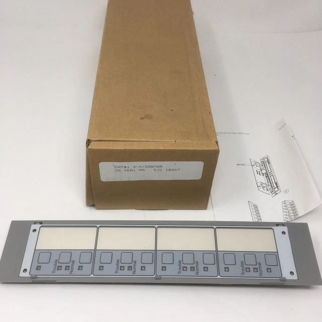 NEW EST 3-4/3SGYWR Control Display Module Fire Alarm Annunciator $83.58 ...