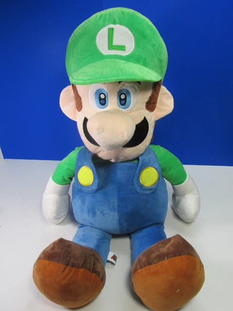 GIANT LARGE 40& official nintendo LUIGI soft toy plush figure SUPER ...