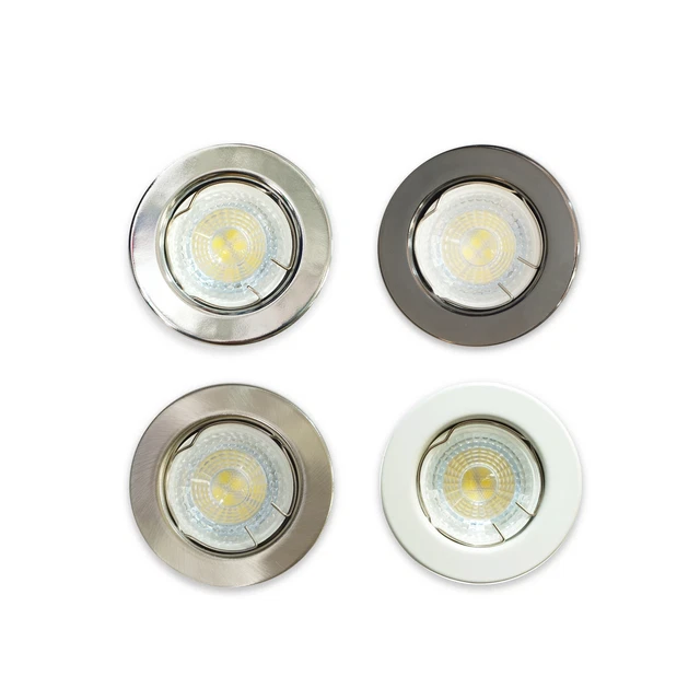 10 X GU10 Recessed Spotlight LED Ceiling Downlight Trims Fixed Light ...