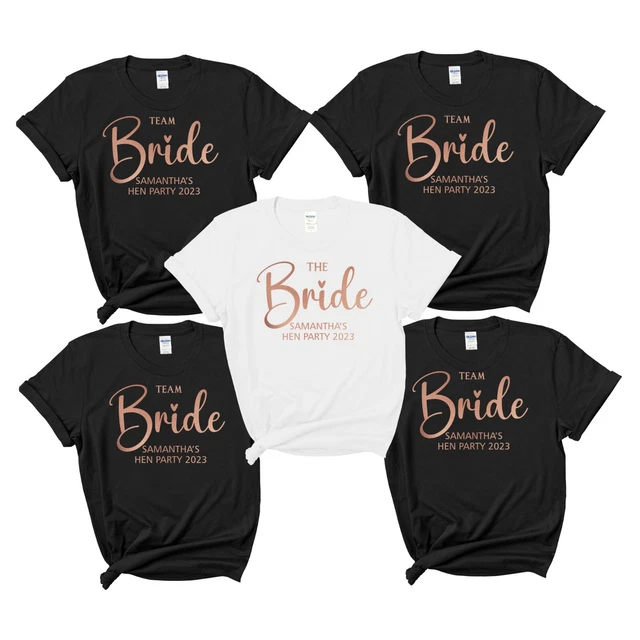 PERSONALISED HEN NIGHT t-shirts , team bride tshirt , hen do, hen party ...