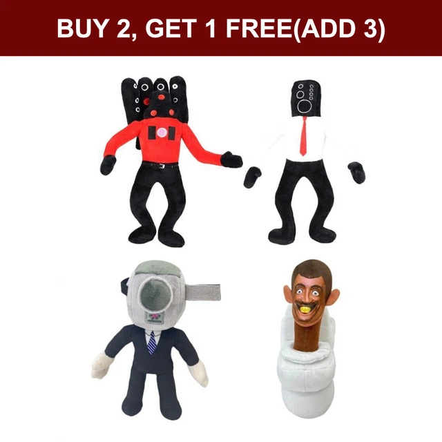 SKIBIDI-TOILET PLUSH TOY Cameraman TV Man Speaker Man Stuffed Doll Toy ...