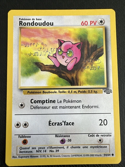 CARTE POKÉMON RONDOUDOU 54/64 Wizards Jungle Français EUR 3,90 ...