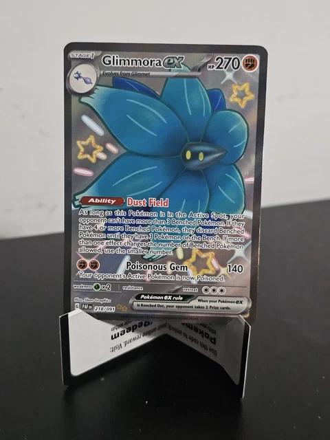 GLIMMORA EX 218/091 Full Art Paldean Fates Shiny Ultra Rare Holo - Pack ...