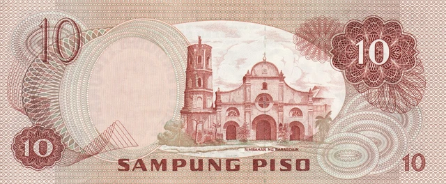 PHILIPPINES 10 PISO No Date Circ Paper Banknote. SC355035 $1.83 ...