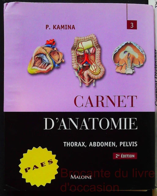 CARNET D'ANATOMIE: TOME 3, Thorax, abdomen, pelvis EUR 20,62 - PicClick FR CARNET D'ANATOMIE: TOME 3, Thorax, abdomen, pelvis EUR 20,62 - PicClick FR