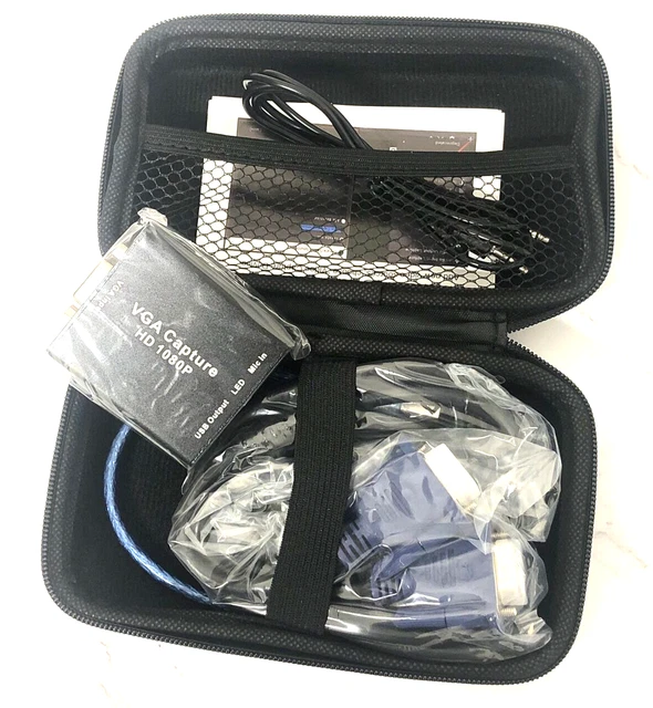 VGA CAPTURE CARD, VGA to USB Capture Device with Mic Input Support Full ...