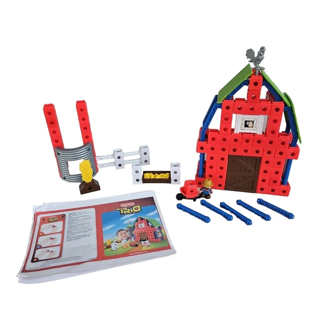 FISHER-PRICE TRIO BLOCKS Farm Barn Building Set INCOMPLETE £19.64 ...