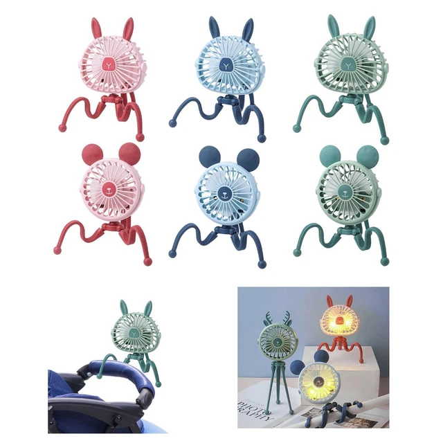 DESK FAN THREE Wind Speeds Portable Clip on Fan for Dorm Crib Living ...