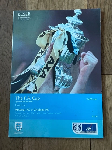 2002 FA CUP Final Programme Arsenal v Chelsea £6.00 - PicClick UK
