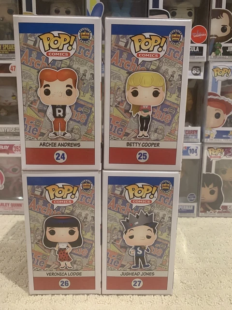 FUNKO POP! Comics Archie Complete Set 24,25,26,27 In protectors $60.00 ...