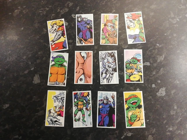 VINTAGE 1990 COLLECTORS TEENAGE MUTANT HERO TURTLES PG Tips Cards FULL ...