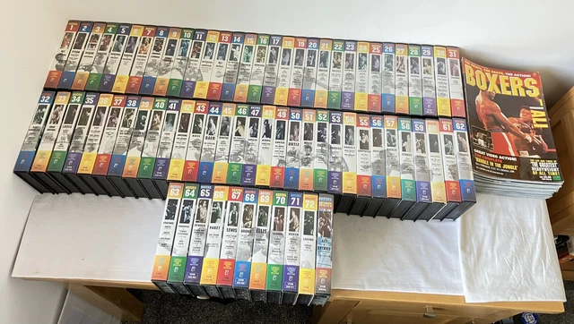 COMPLETE BOXERS A Marshall Cavendish Video Collection VHS & Magazines Vol 1-72 £69.95 - PicClick UK
