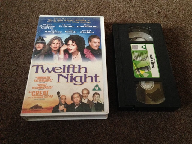 TWELFTH NIGHT VERY Rare Big Box Vintage Vhs Video Casssete Excellent ...