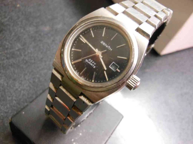 OROLOGIO ZENITH DEFY vintage QUARTZ MIDI ACCIAIO da rivedere o usare ...