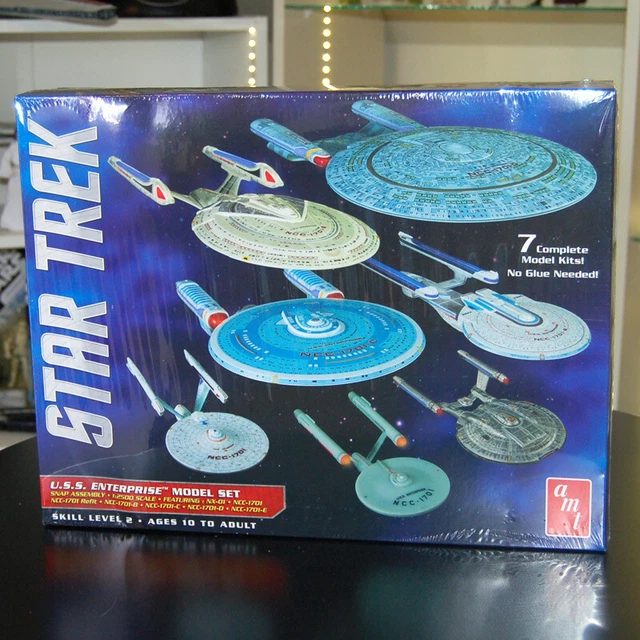 STAR TREK - Box 7 Maquettes AMT USS ENTERPRISE BOX SET - 1/2500 EUR 120 ...