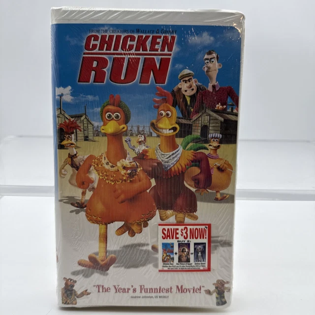 NEW SEALED! CHICKEN Run VHS 2000 Video Tape DreamWorks Original Movie ...