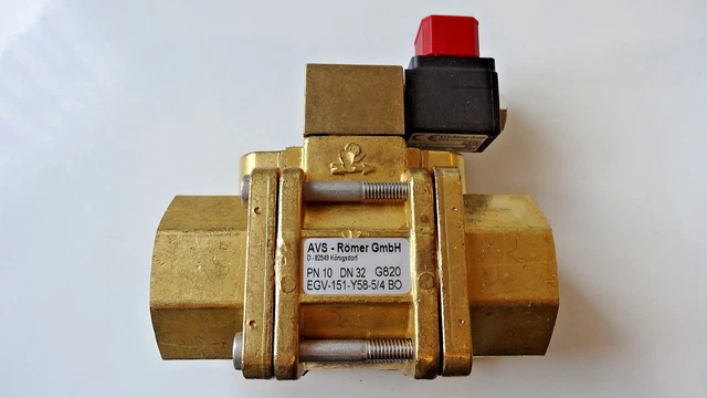 AVS - RÖMER (01) 2/2 Wegeventil PN10 DN 32 G820 EGV-151-Y58-5/4 BO EUR ...