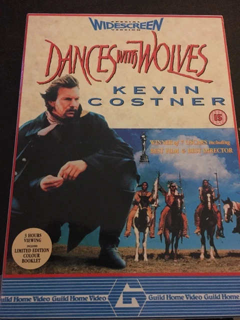 DANCES WITH WOLVES (VHS, 1990) Special Widescreen Box-Set, Kevin ...