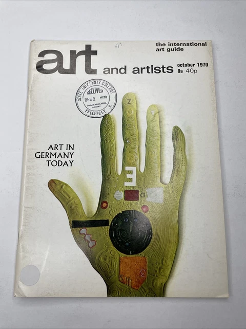 VINTAGE RARE ART and Artists Magazine October 1970 Vol 5 #7 $50.00 ...