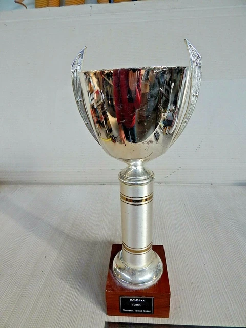 COPPA VINTAGE ORIGINALE Trofeo C.p.m. Spa Scuderia Torino Corse 1980 ...