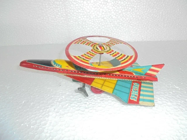 VINTAGE WIND UP Spectro Rocket Litho Tin Toy, Japan? £89.44 - PicClick UK