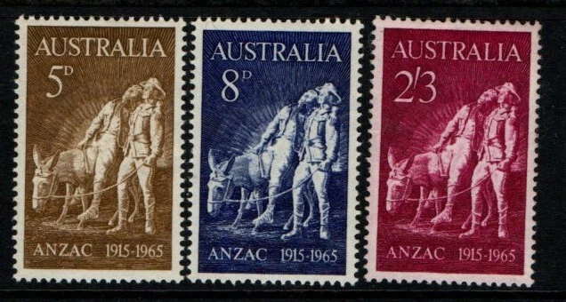 AUSTRALIA 1965 ANZAC Landing at Gallipoli SG373-75 Mint $3.50 - PicClick AU