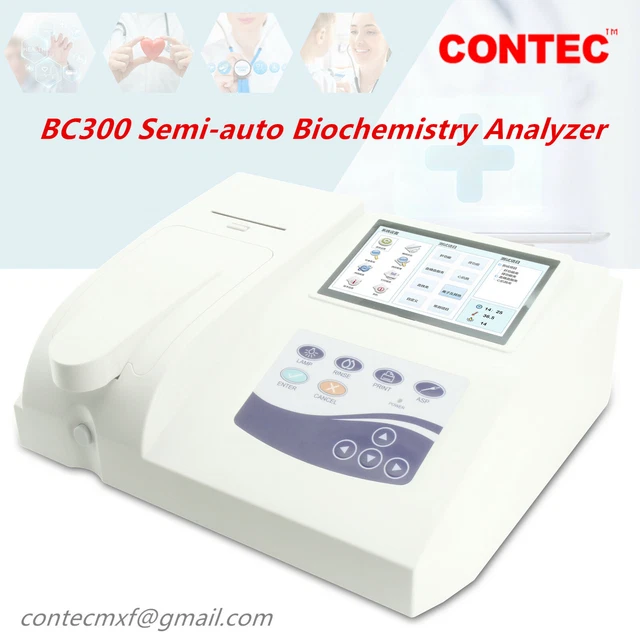 BC300 SEMI-AUTO BIOCHEMISTRY Analyzer analyzing blood Fluid Strip ...