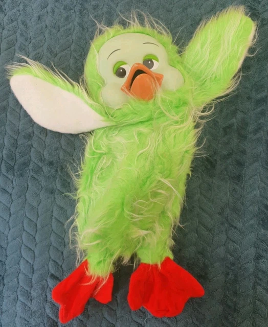 VINTAGE TEBRO ORVILLE puppet soft toy green rubber face 80s £25.00 ...
