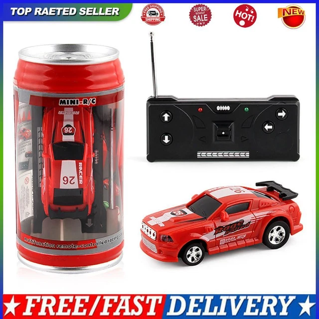 COKE CAN MINI Cans RC Car with Roadblocks RC Car Model Mini RC Car for ...