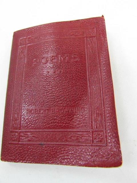 VINTAGE LITTLE LEATHER Library POEMS by Robert Browning book 34496 $17. ...