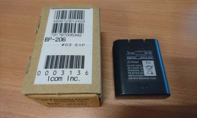 BOXED BP-206 LITHIUM-ION Battery Pack For Icom Ic-R20 & Ic-R3 £23.00 ...