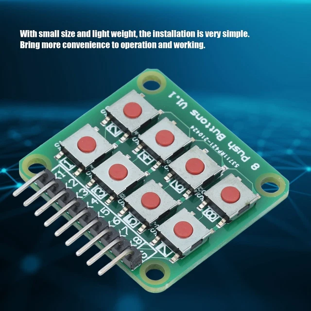 BUTTON KEY MODULE Keypad Board 2x4 Matrix 8 Push Micro Switch for Single Chip £5.03 - PicClick UK